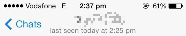 How to hide 'last seen Timestamp' in whatsapp for iPhone
